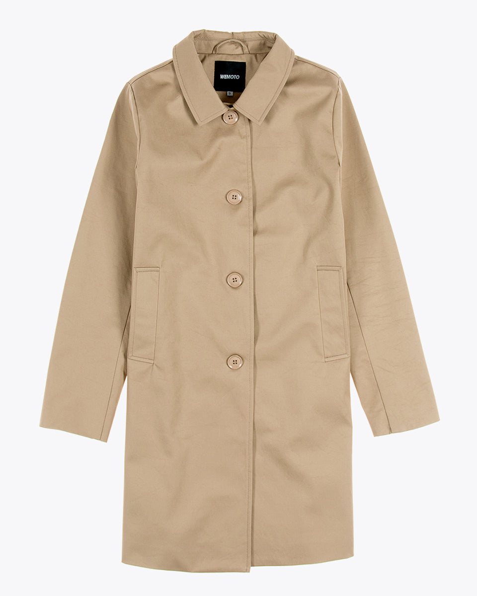 Bonded Cotton Mac Coat – Wemoto Studio